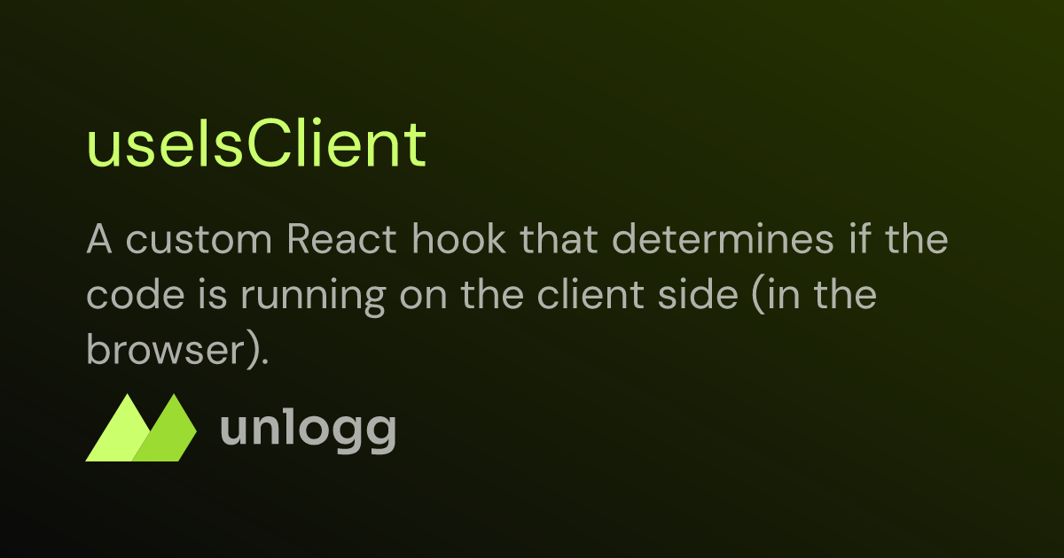 useIsClient